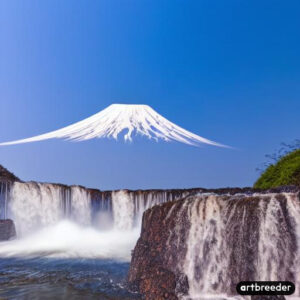 Rough waterfall in japan - Future Fantasy Art Exhibition ― Mirai Mousou ...