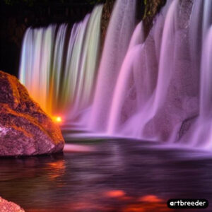 Rough waterfall in japan - Future Fantasy Art Exhibition ― Mirai Mousou ...