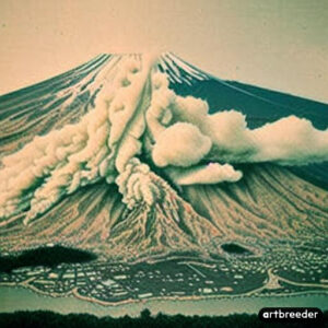 Mount Fuji Eruption (富士山噴火) - Future Fantasy Art Exhibition ― Mirai ...